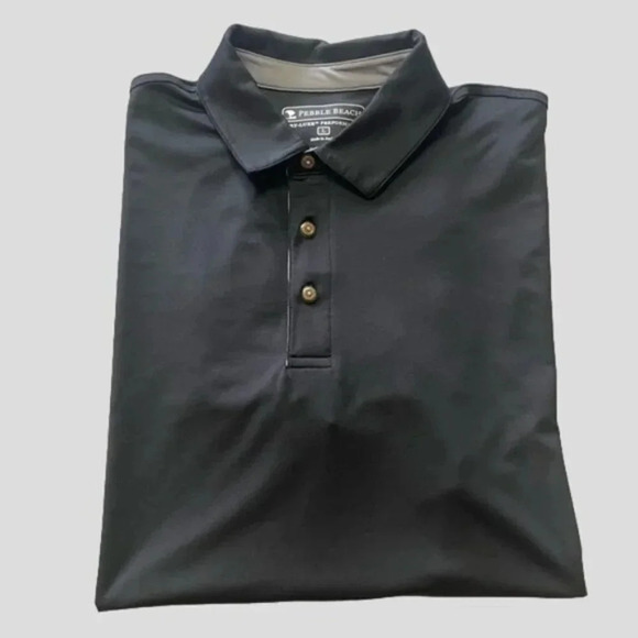 Pebble Beach | Shirts | Nwot Pebble Beach Dryluxe Performance Black ...